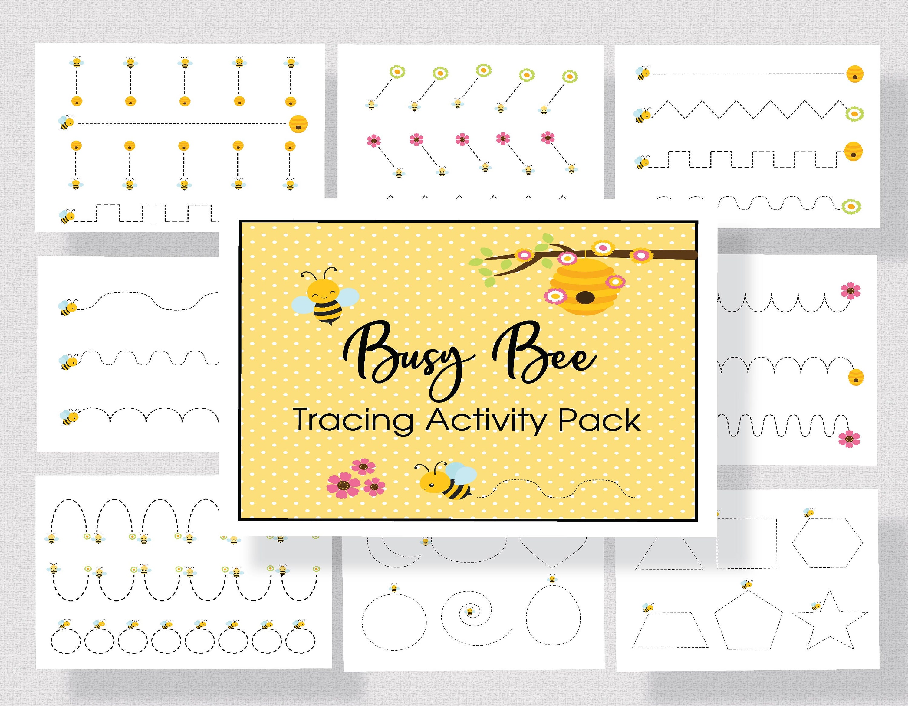 PRESCHOOL LINE TRACING Busy Book, Preschool Tracing Activitiy Book, Pre ...