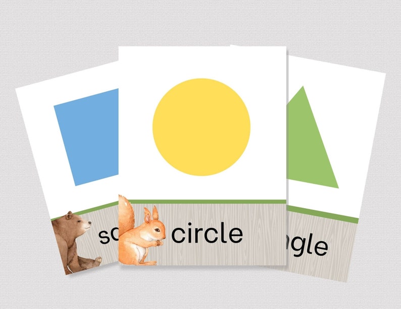 2D and 3D SHAPES POSTERS for Classroom, Set of 21 Printable Woodland ...