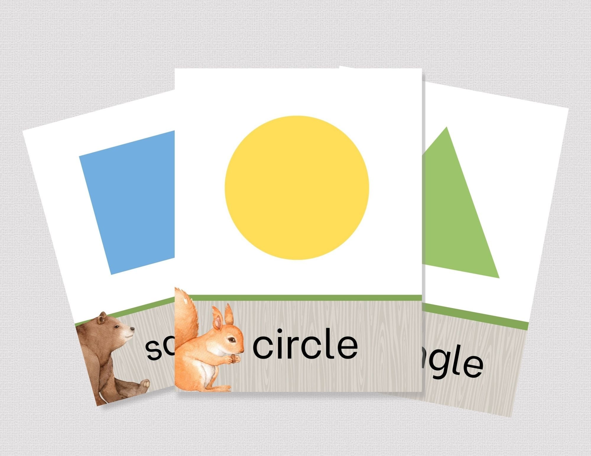 2D and 3D SHAPES POSTERS for Classroom, Set of 21 Printable Woodland ...
