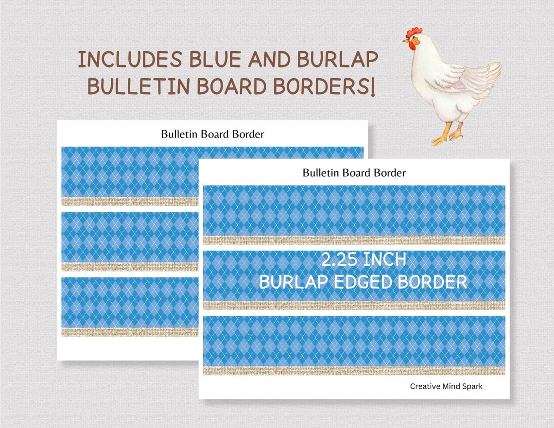 FARM THEME BIRTHDAY Bulletin Board Editable Farm Birthday - Etsy