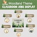 WOODLAND CLASSROOM JOBS Display, Printable Classroom Jobs Chart ...