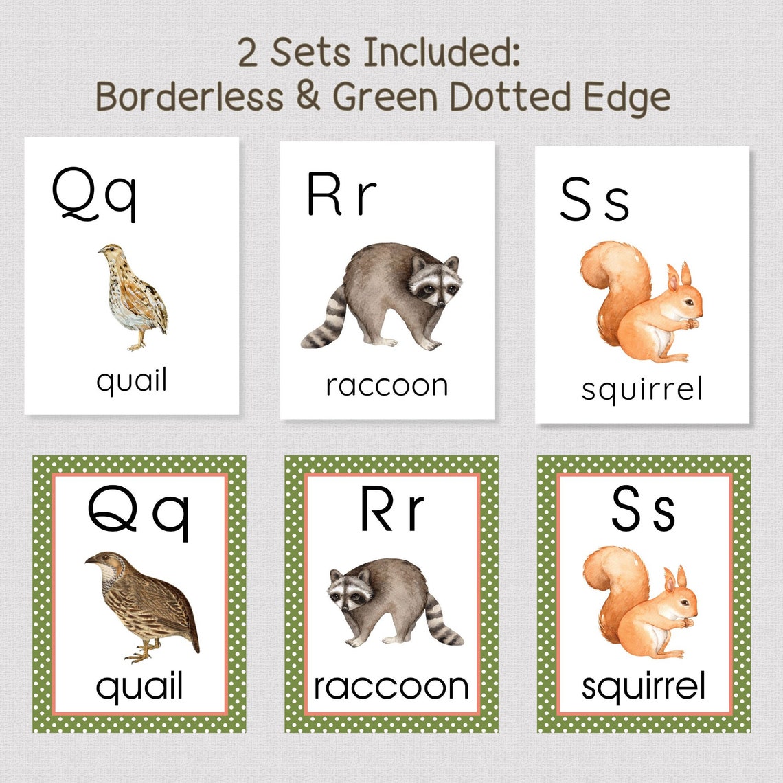 WOODLAND ALPHABET POSTERS, Printable Woodland Theme, Alphabet Classroom ...