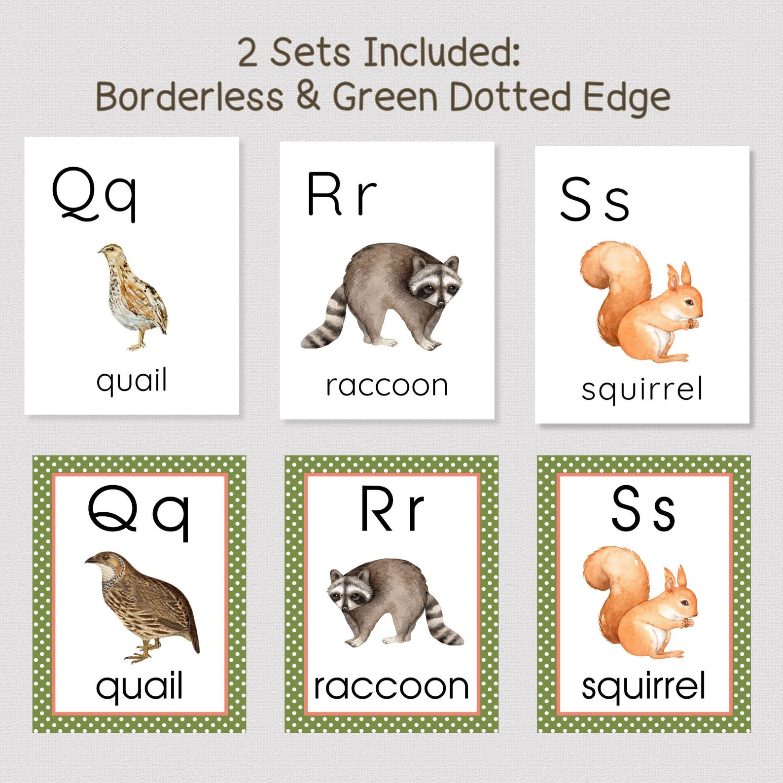 WOODLAND ALPHABET POSTERS, Printable Woodland Theme, Alphabet Classroom ...