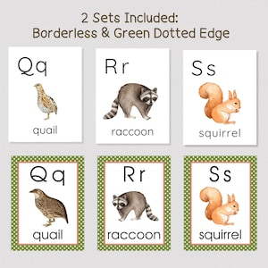 WOODLAND ALPHABET POSTERS, Printable Woodland Theme, Alphabet Classroom ...