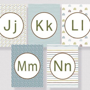 BOHO ALPHABET POSTERS for Classroom Printable Alphabet - Etsy