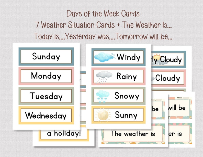 BOHO GARDEN CLASSROOM Calendar Kit, Printable Boho Calendar Set , Retro ...