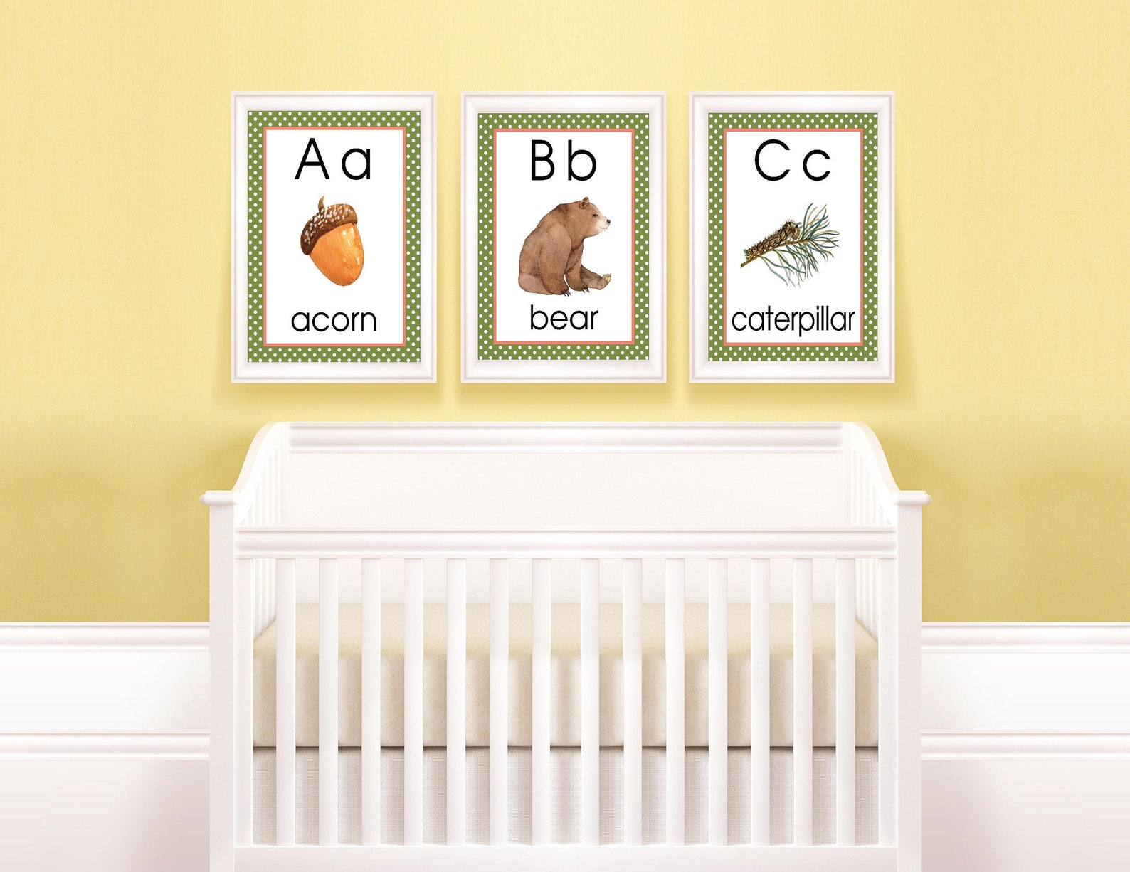 WOODLAND ALPHABET POSTERS Printable Woodland Theme Alphabet - Etsy