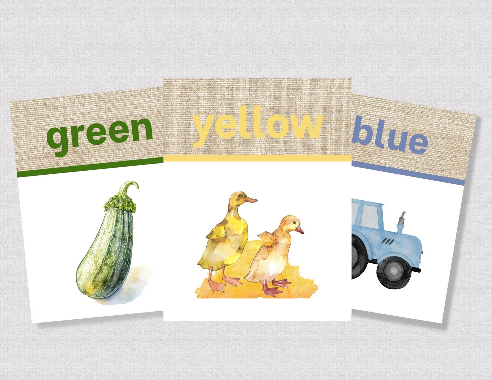 FARM THEME COLOR Posters for Classroom, Printable Farm Theme Color ...