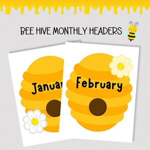 BEE THEME BIRTHDAY Bulletin Board, Editable Honey Bee Birthday Display ...