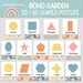BOHO GARDEN THEME 2D and 3D Shape Posters for Classroom, Set of 21 ...