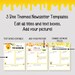 MEET THE TEACHER Bee Theme Newsletter Templates, Canva Template for ...