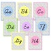PASTEL COLORS Printable Alphabet Posters, Cursive and Manuscript ...