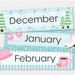 WINTER CLASSROOM CALENDAR Set, Printable December Calendar, January ...
