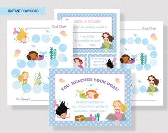 Girls Reward Chart BUNDLE Unicorn Reward Chart Fairy Reward - Etsy