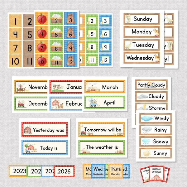 Classroom Calendar Printable - Etsy