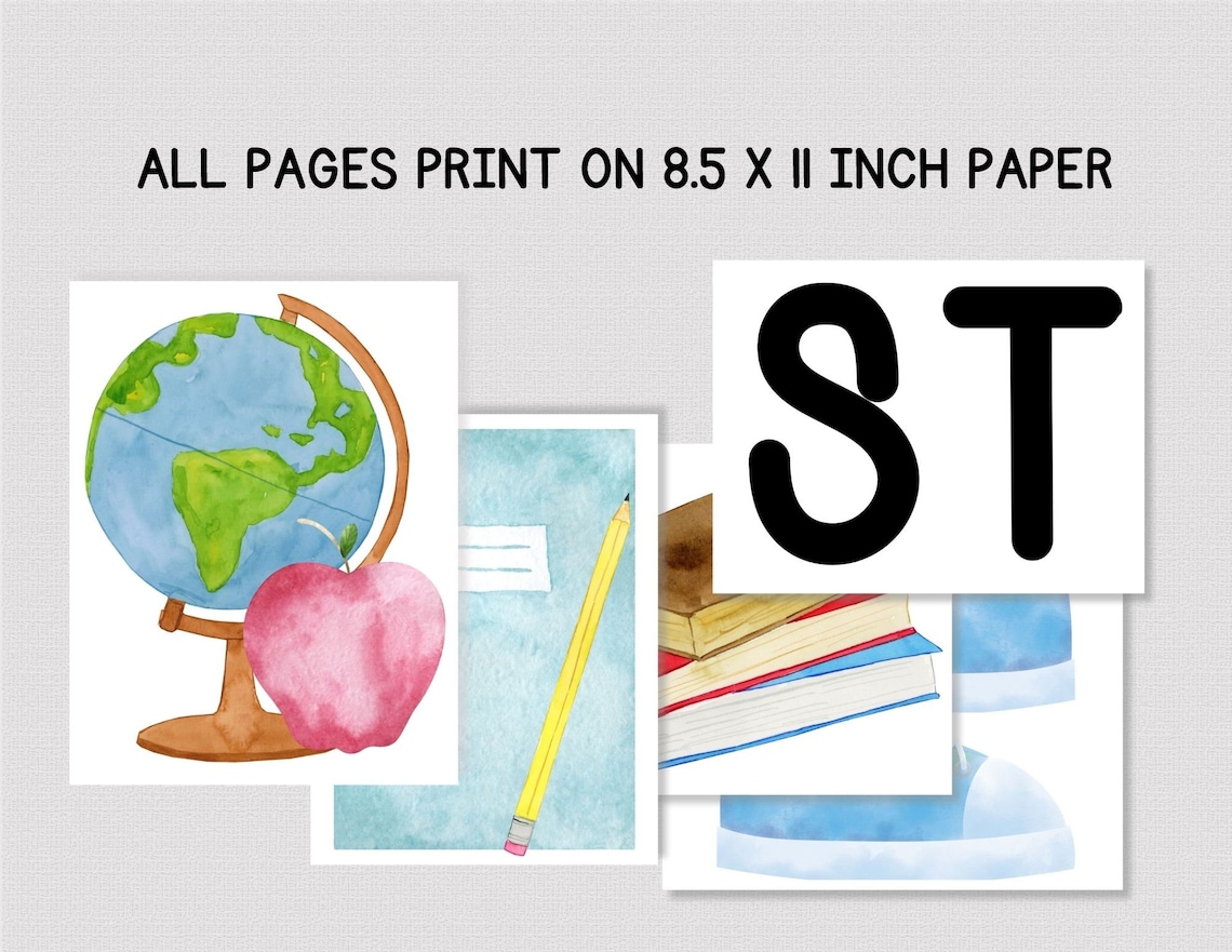 BACK TO SCHOOL Bulletin Board Kit, Printable Welcome Bulletin Board for ...