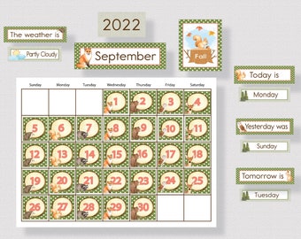 Woodland Bulletin Board - Etsy