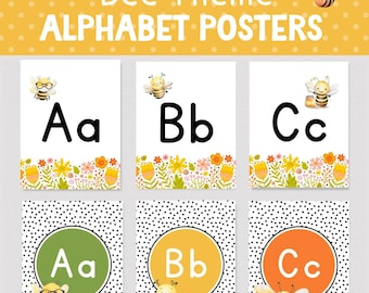 Alphabet Posters / Bee Classroom Decor - Etsy UK
