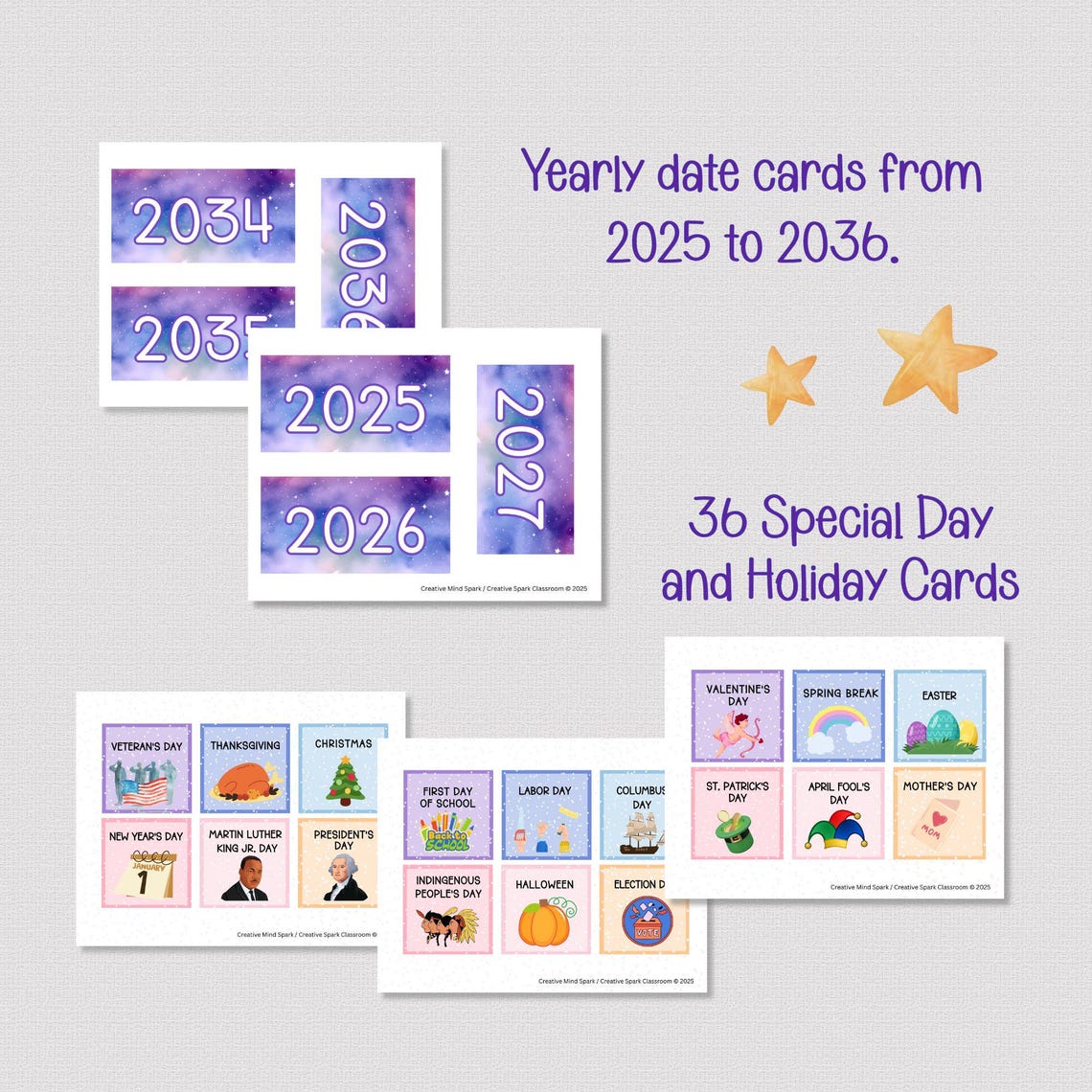 PRINTABLE SPACE THEME Classroom Calender, Instant Download Calendar ...