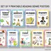 LITERATURE GENRE POSTERS for Classroom, Printable Library Genre Posters ...