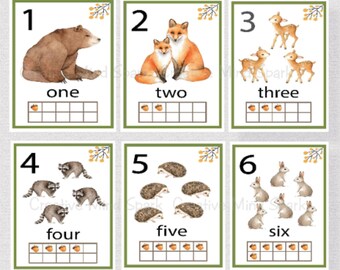 WOODLAND ALPHABET POSTERS, Printable Woodland Theme, Alphabet Classroom ...