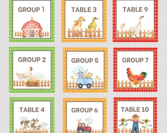FARM THEME BIRTHDAY Bulletin Board Editable Farm Birthday - Etsy
