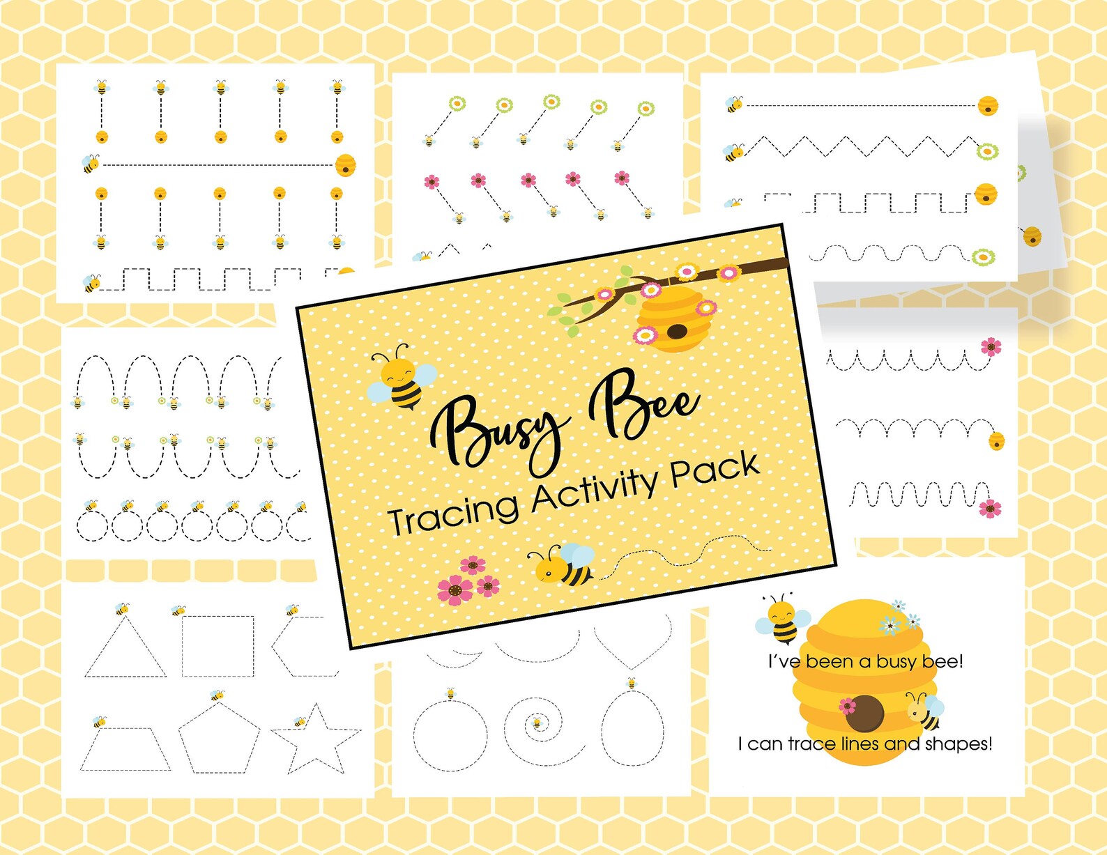 PRESCHOOL LINE TRACING Busy Book, Preschool Tracing Activitiy Book, Pre ...