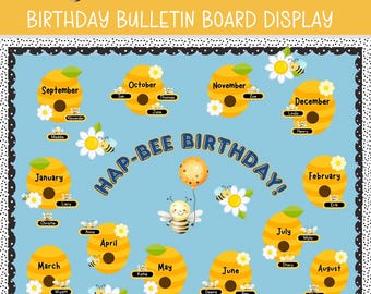 Bee Birthday Display Bulletin Board Bee Classroom Theme - Etsy