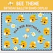 BEE THEME NUMBER Posters, Printable Honey Bee Theme, Numbers 1-20 ...