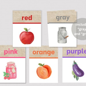 FARM THEME COLOR Posters for Classroom, Printable Farm Theme Color ...