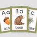WOODLAND ALPHABET POSTERS, Printable Woodland Theme, Alphabet Classroom ...