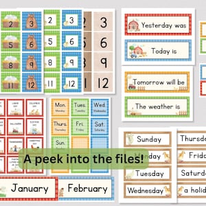 FARM THEME Classroom Decor Bundle, Printable Farm Theme Classroom Decor ...