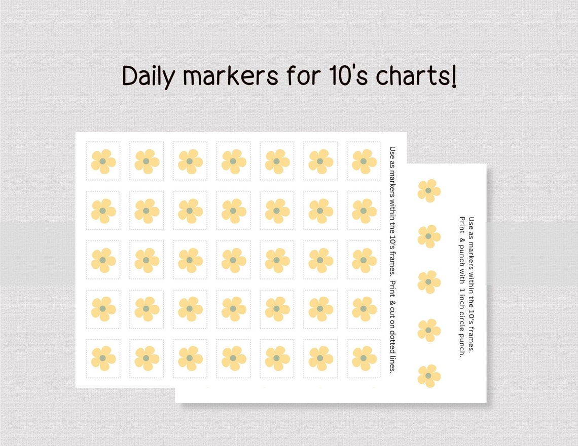DAYS in SCHOOL TALLY Board, Boho Garden Days at School Tally Posters ...