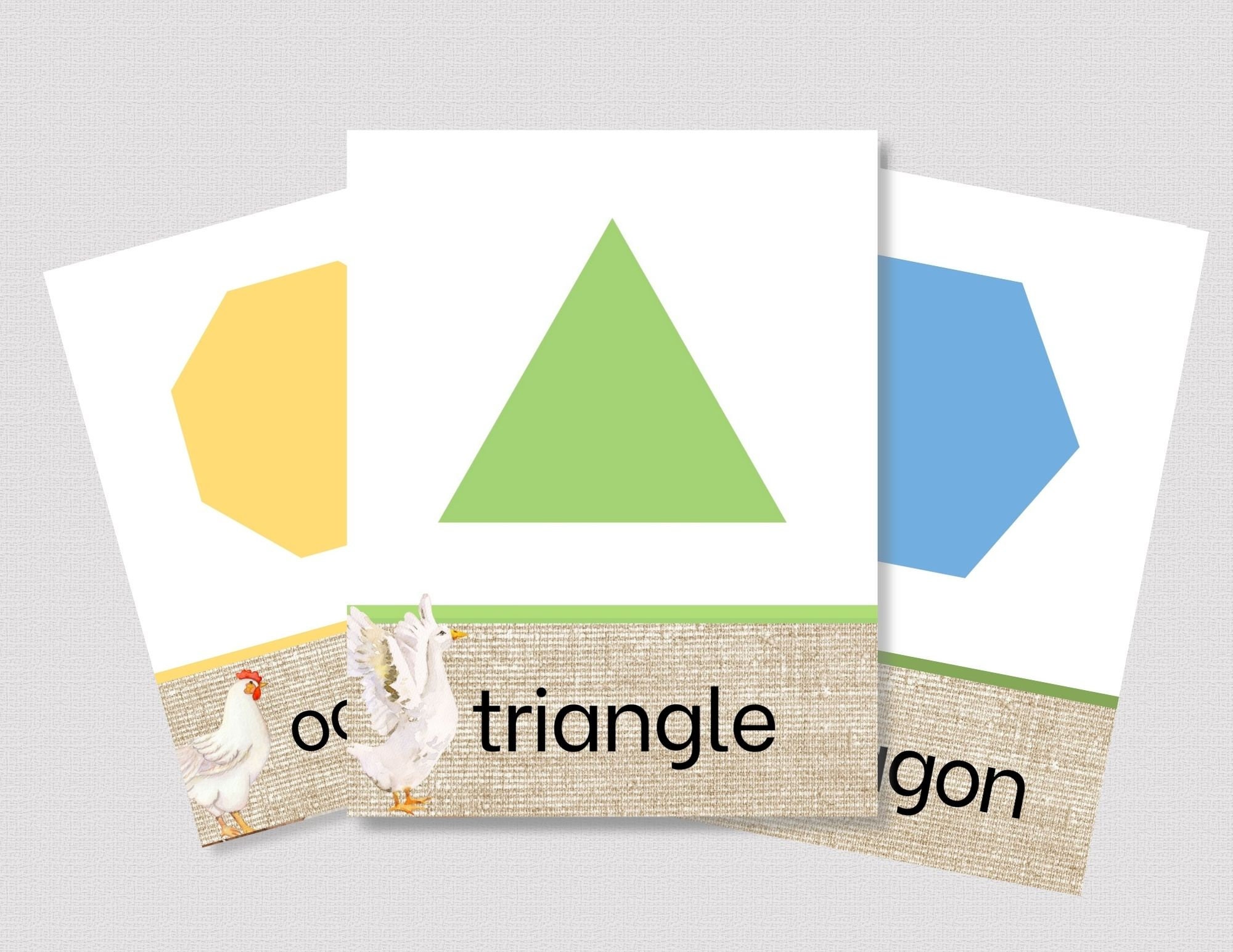 FARM THEME 2D and 3D Shapes Posters for Classroom, Set of 21 Printable ...