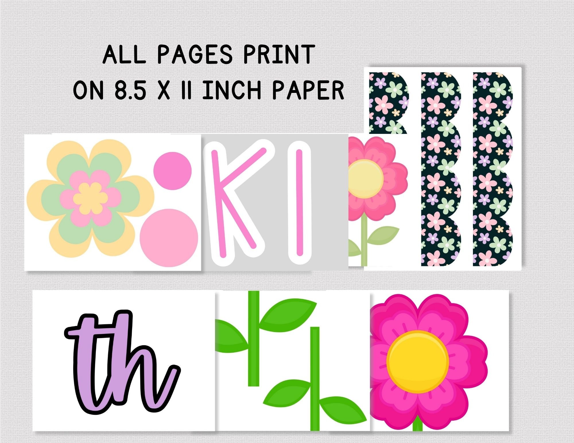 SPRING BULLETIN BOARD Kit, Printable Kindness Spring Bulletin Board Kit ...