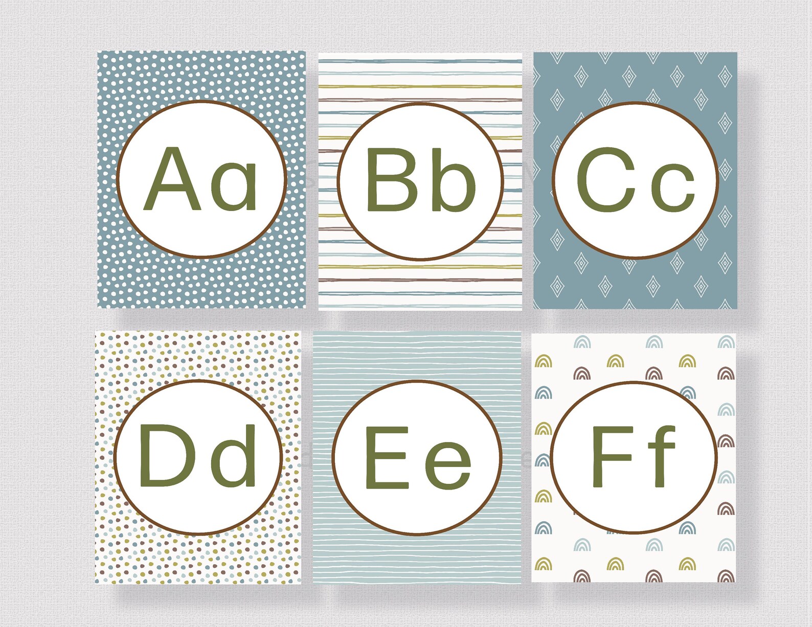 BOHO ALPHABET POSTERS for Classroom Printable Alphabet - Etsy