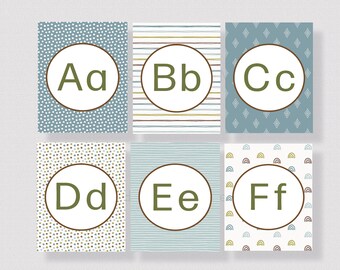 Alphabet Wall Cards ABC Picture Wall Posters for Classroom - Etsy