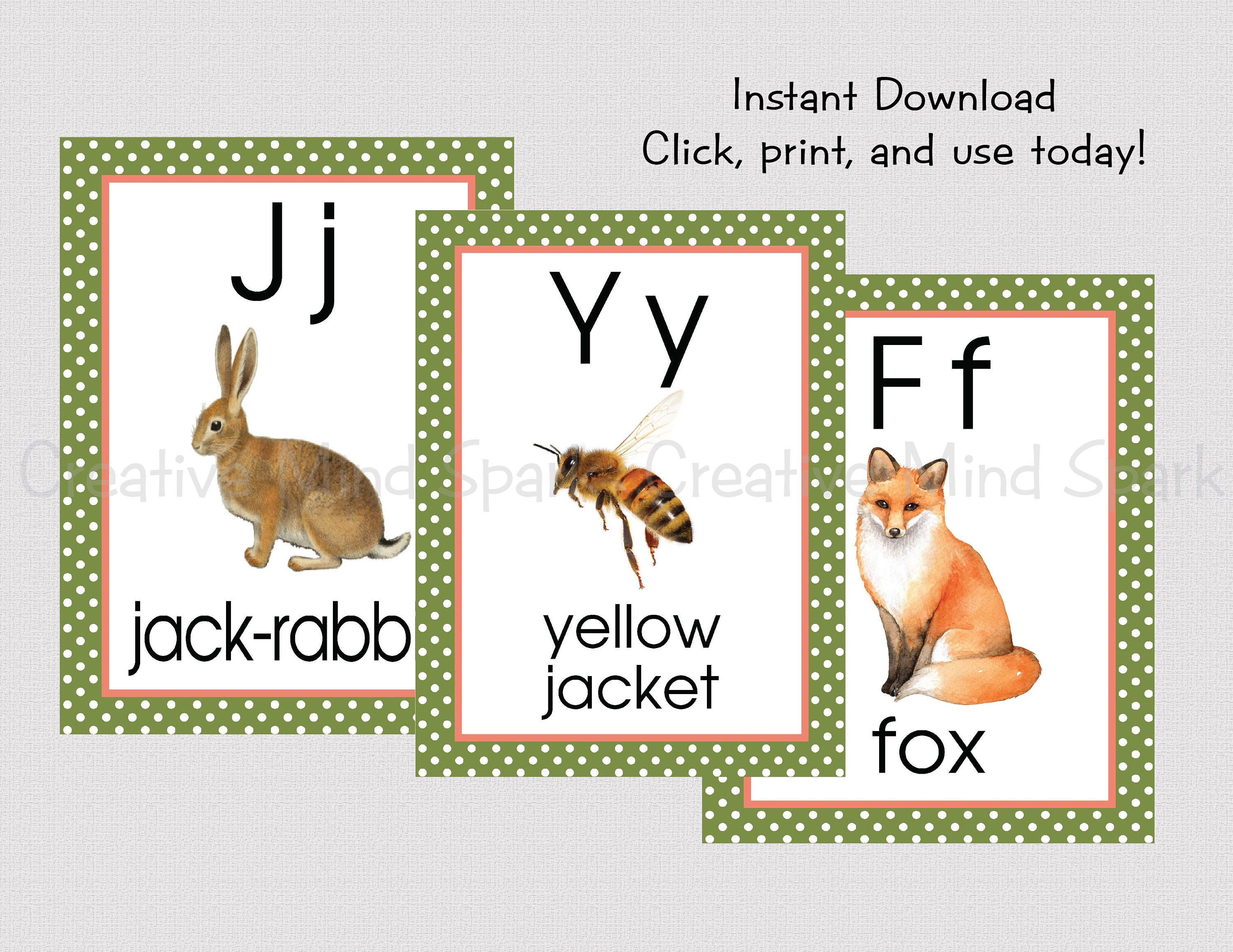 WOODLAND ALPHABET POSTERS Printable Woodland Theme Alphabet - Etsy UK