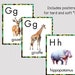 JUNGLE ALPHABET POSTERS, Printable Safari Animals Alphabet Posters, Abc ...