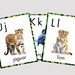 JUNGLE ALPHABET POSTERS, Printable Safari Animals Alphabet Posters, Abc ...