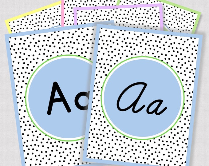 Cursive Alphabet Chart Art Print - Etsy Canada