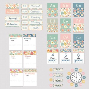 BOHO GARDEN CLASSROOM Decor Bundle, Printable Boho Theme Classroom ...