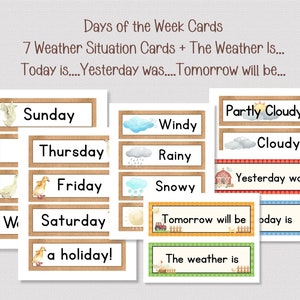 FARM THEME CLASSROOM Calendar, Printable Farm Calendar Bulletin Board ...