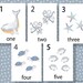 NUMBER FLASHCARDS 1-10, Printable Ocean Animal Number Cards, Under the ...