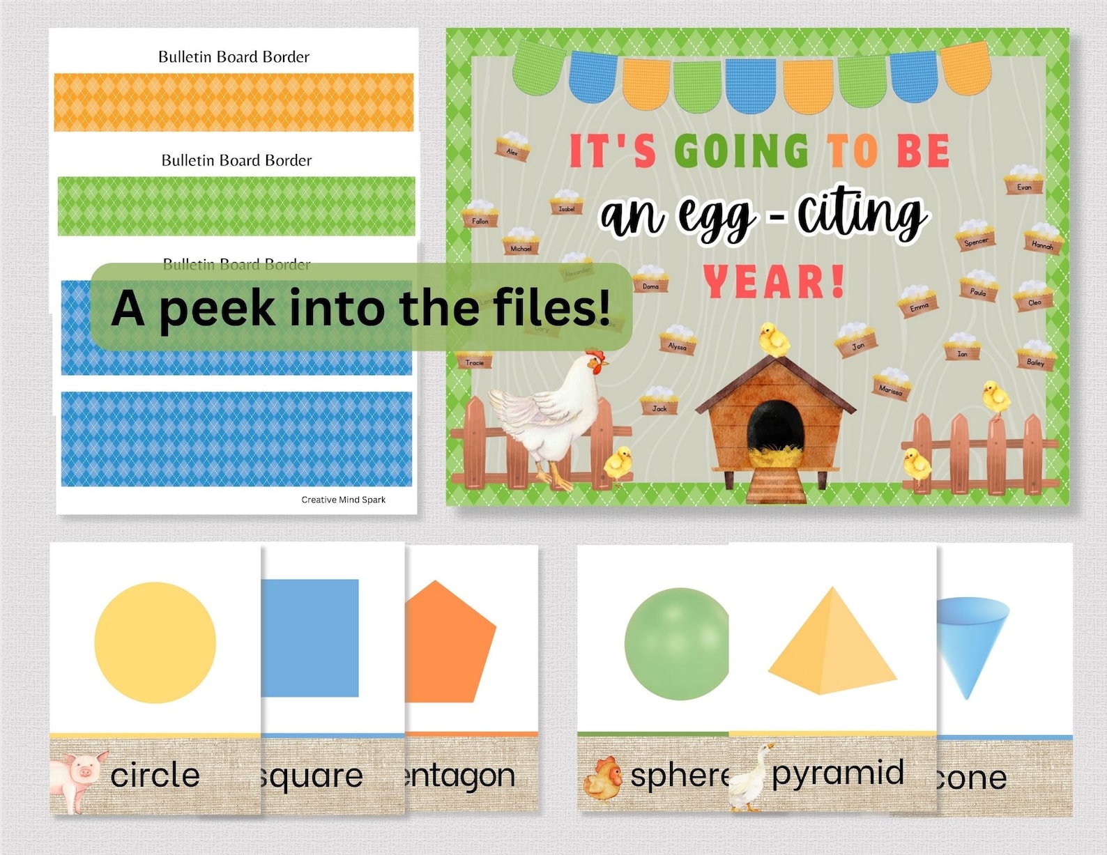 FARM THEME Classroom Decor Bundle, Printable Farm Theme Classroom Decor ...