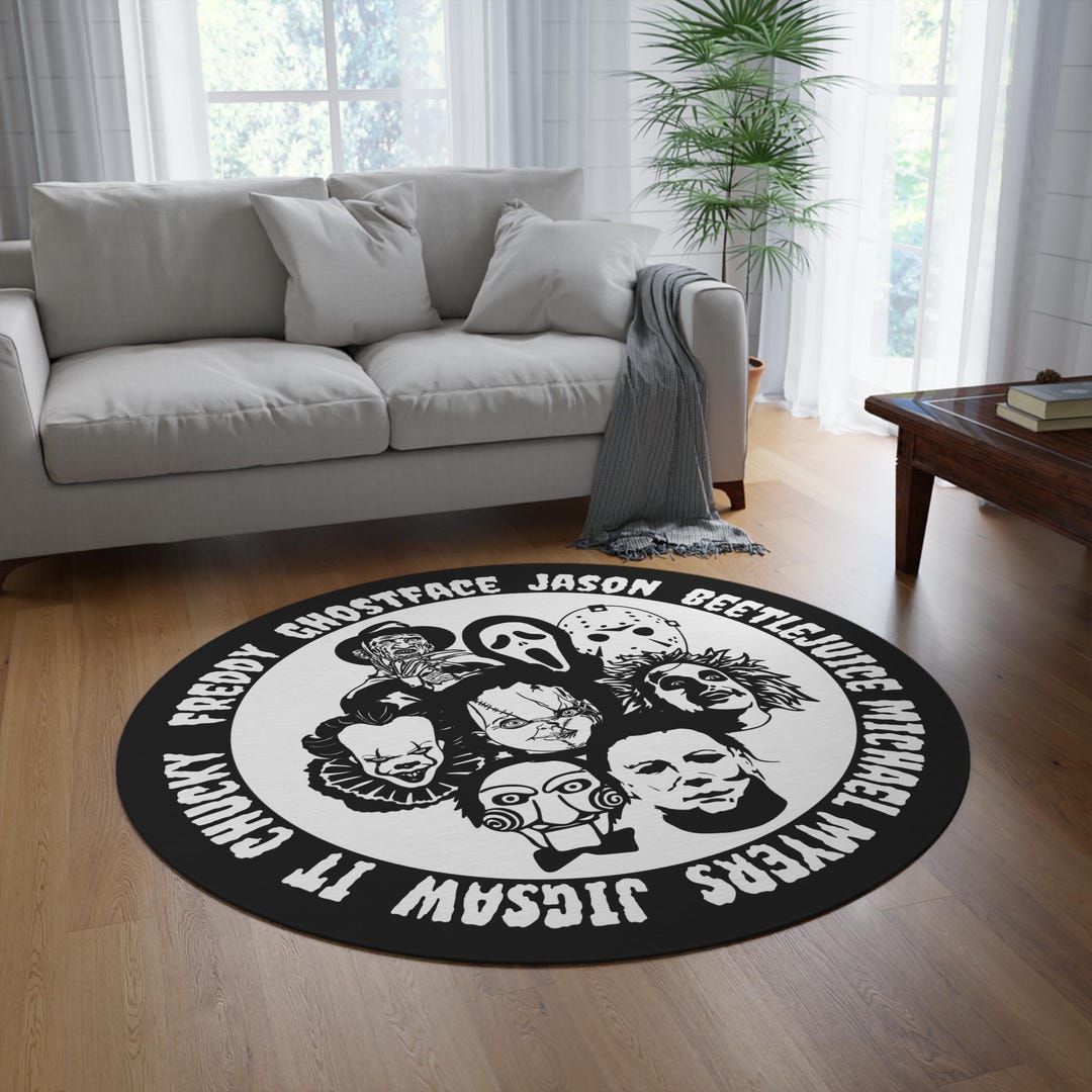 The Nightmare Round Rug - Etsy