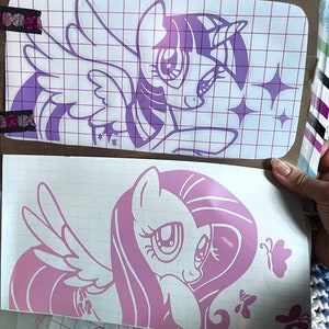 MLP Fluttershy My Little Pony Friendship is Magic Equestria Vinyl Decal ...