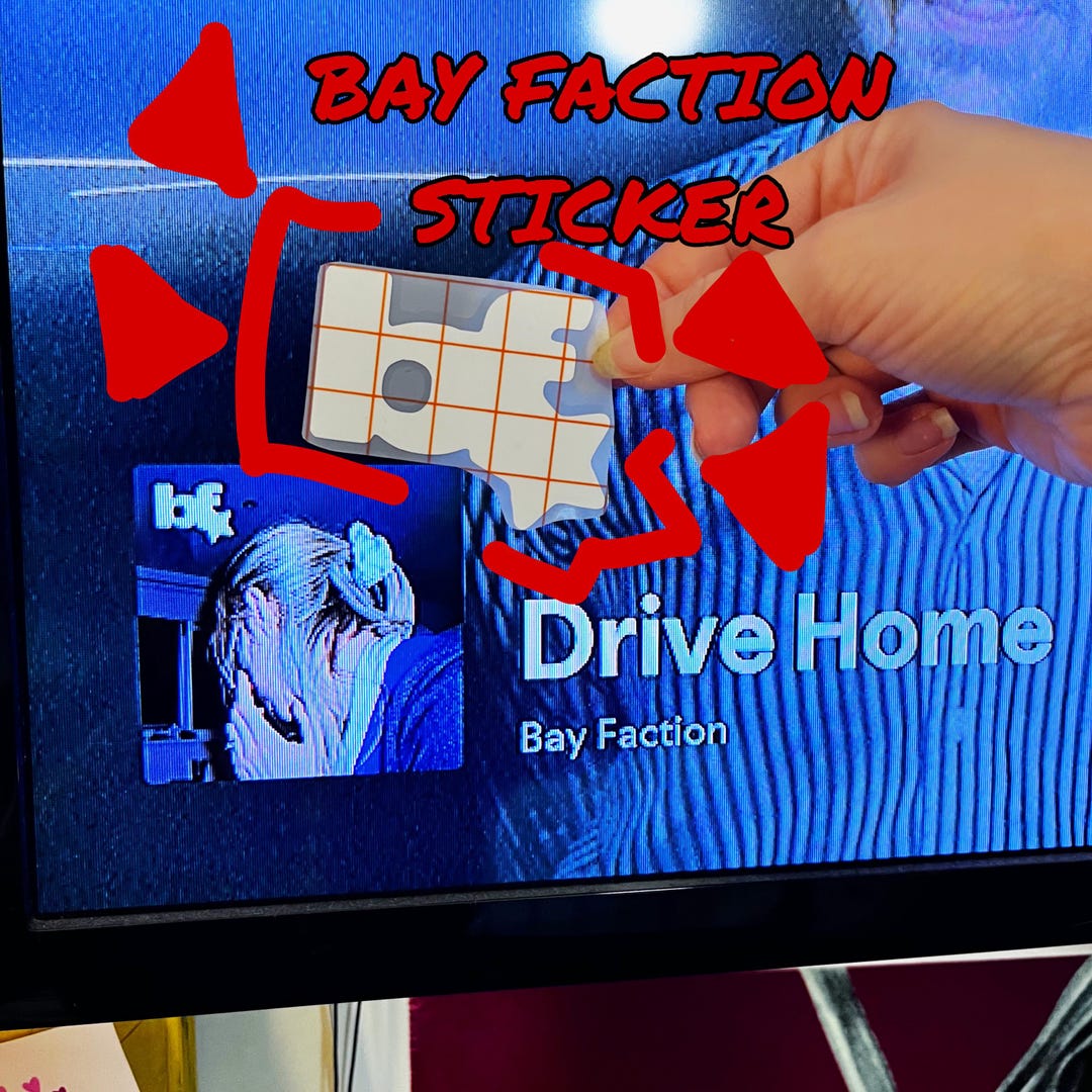 Bay Faction Band Laptop Car Sticker Permanent Adhesive Decal Logo ...