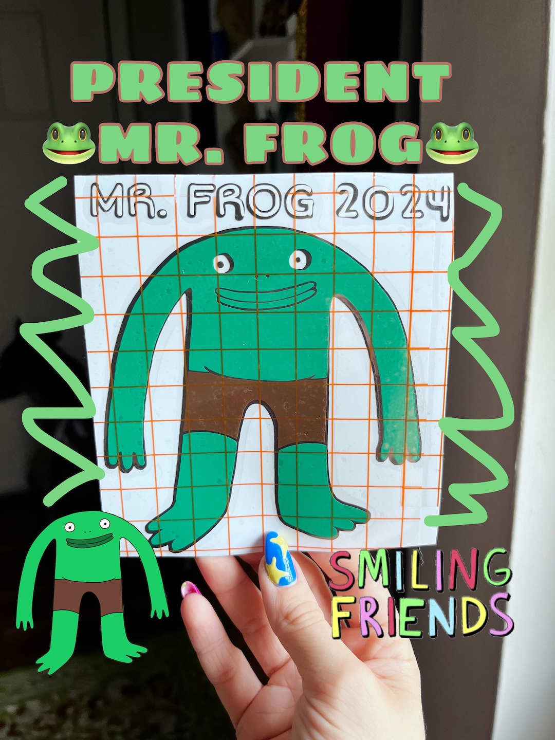 Smiling Friends Mr Frog for President 2024 Adult Swim Charlie Pim Glep ...