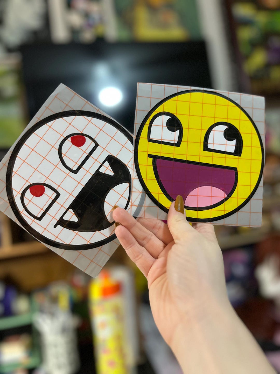 Epic Face Meme Laptop Car Sticker Permanent Decal Pog Troll Y2k Ifunny ...
